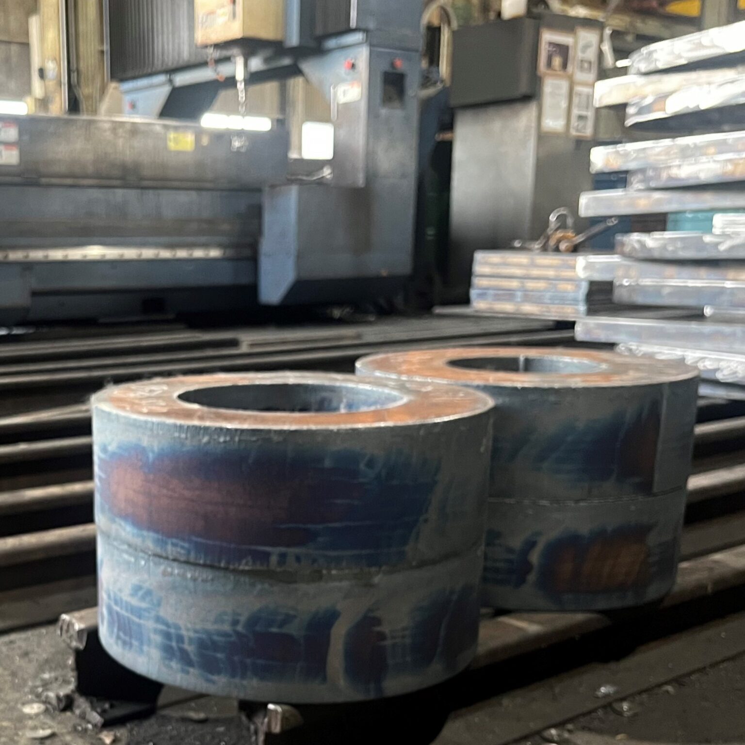 SS400 t110の切断にご対応しました。 | ニュース・ブログ | 奥田スチール株式会社